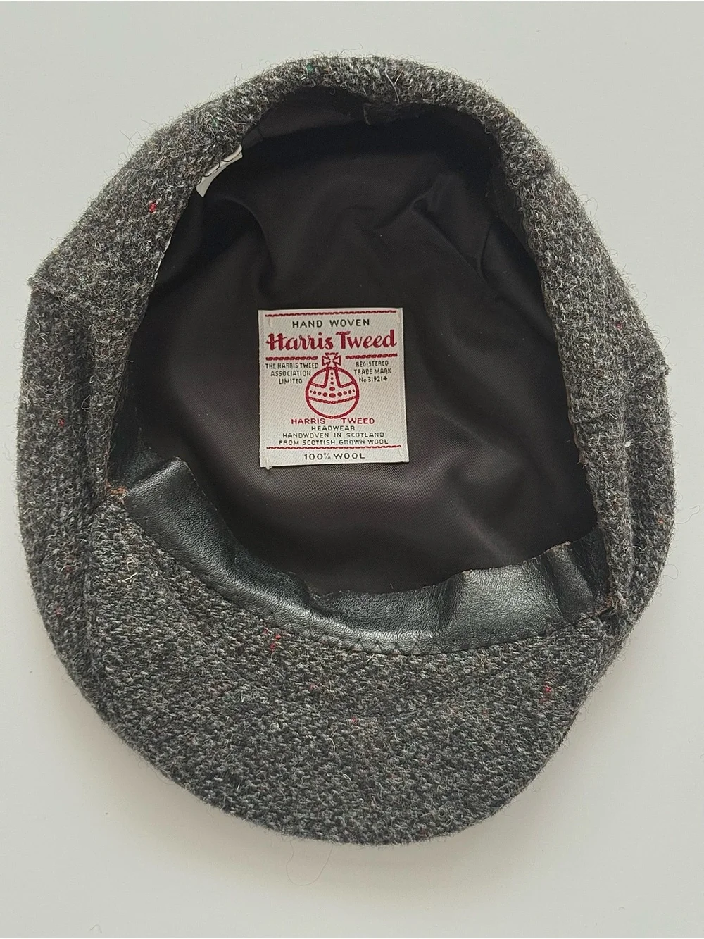 Harris Tweed | Accessories | Vintage Gray Pure Wool Flat Cap Medium ...